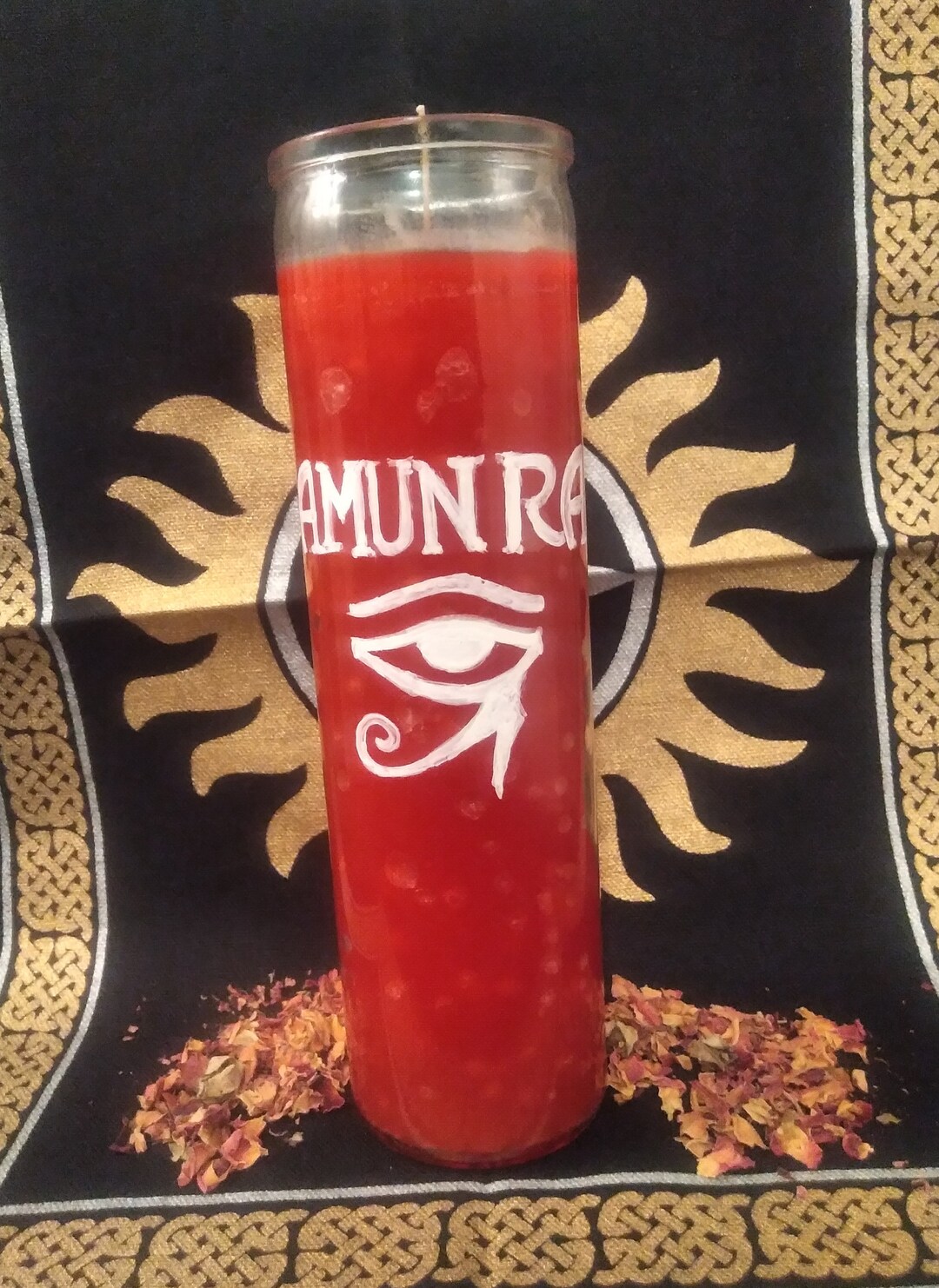 Amun Ra Offering Candle and Amun Ra Statue Set - Etsy