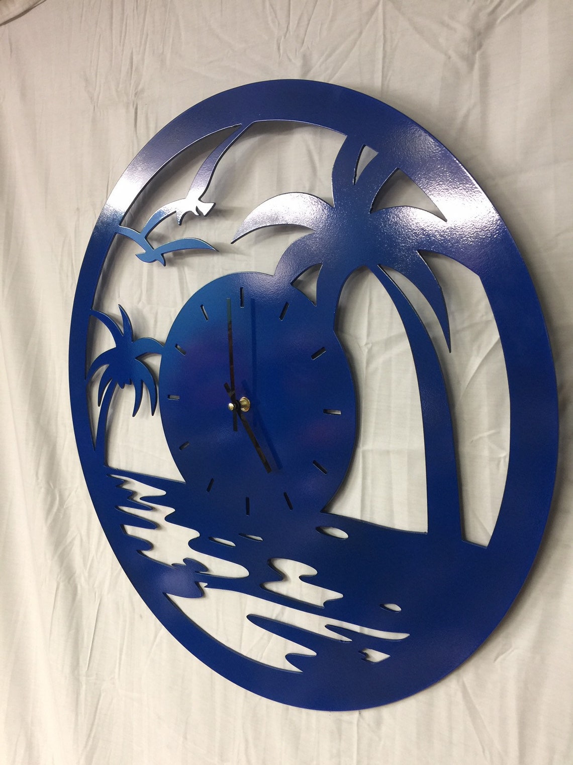 Beach clock Tropical clock decor Home decor Birthday gift | Etsy