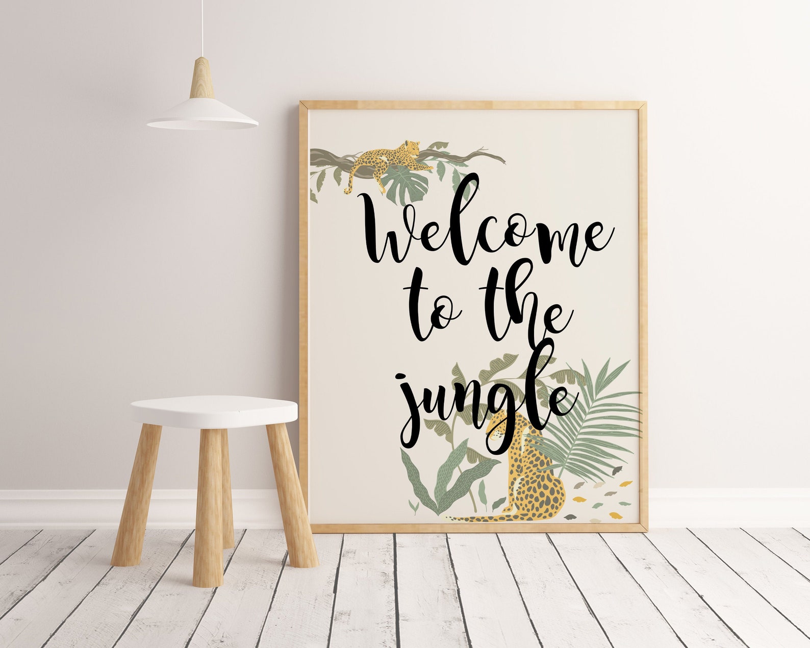 Welcome to the Jungle Nursery Decor Print Nursery Animals - Etsy