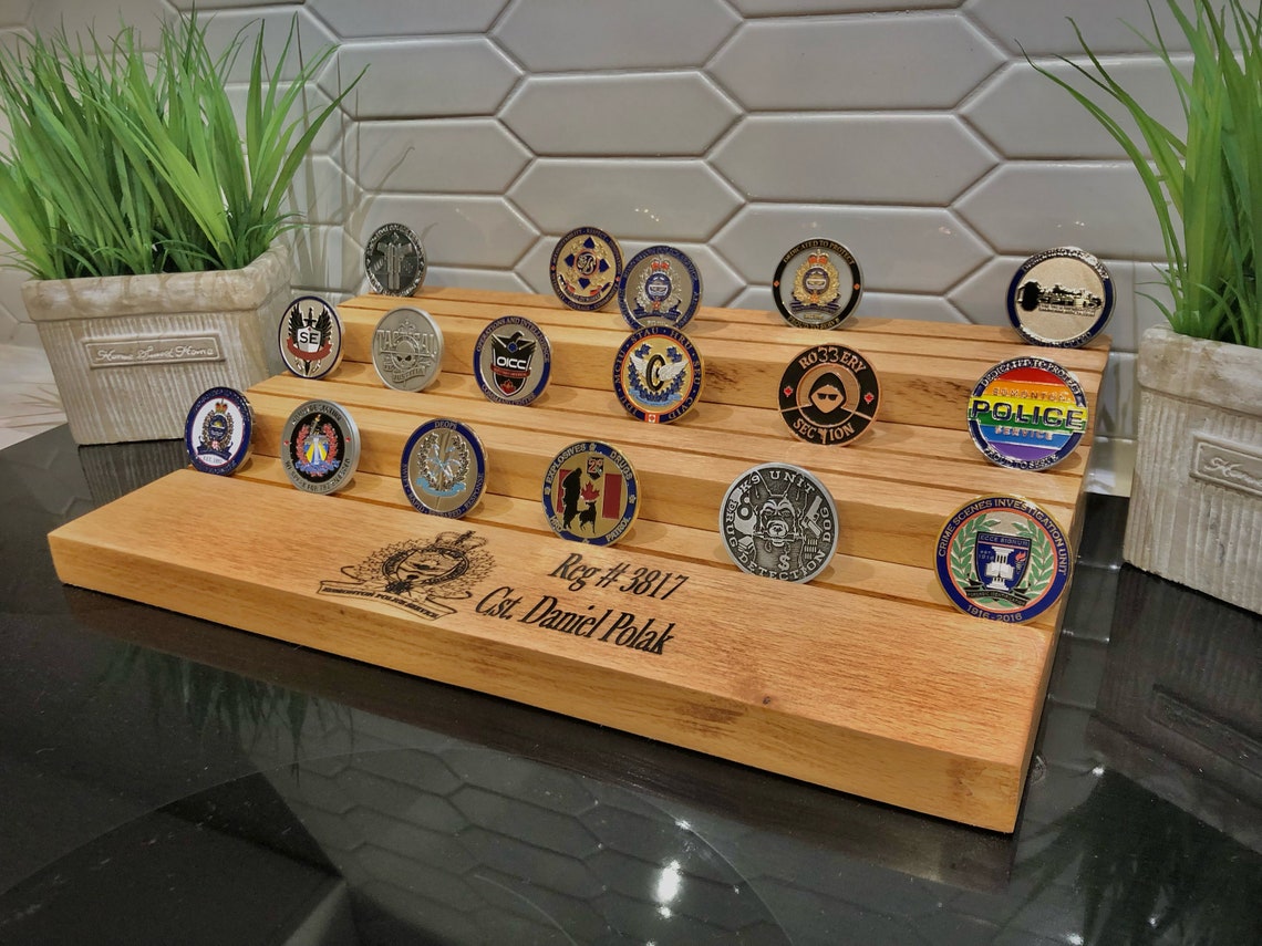 Challenge Coin Display Challenge Coin Display Rack Holder | Etsy
