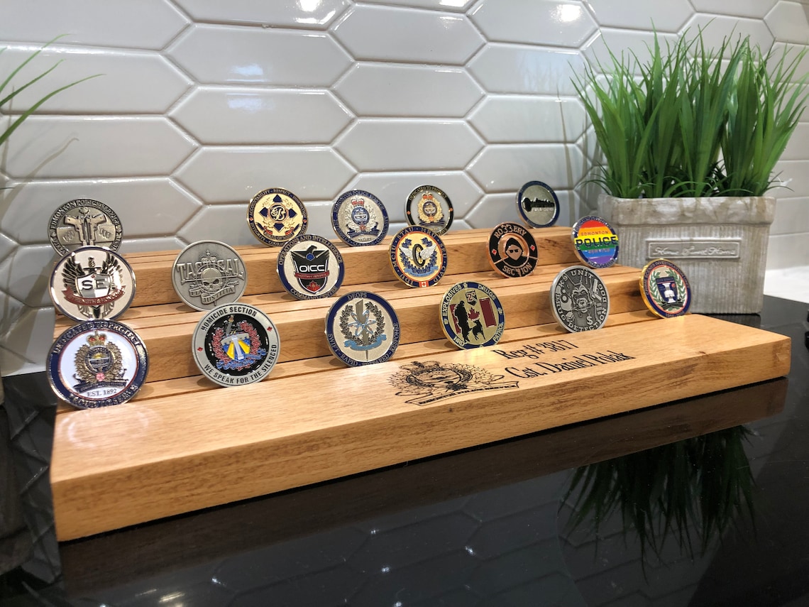 Challenge Coin Display Challenge Coin Display Rack Holder | Etsy