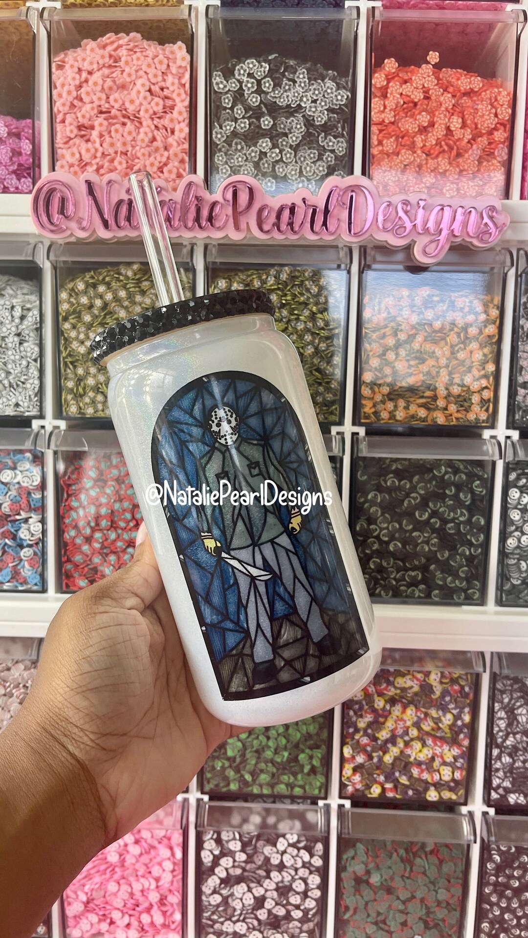 Jason Slasher Horror Movie Glass, Beer Glass Can, Soda Can Glass, Iced ...