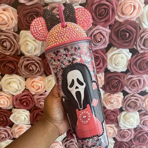 Halloween Ghost Mix Rhinestone Filled Tumbler, Spooky Tumbler ...