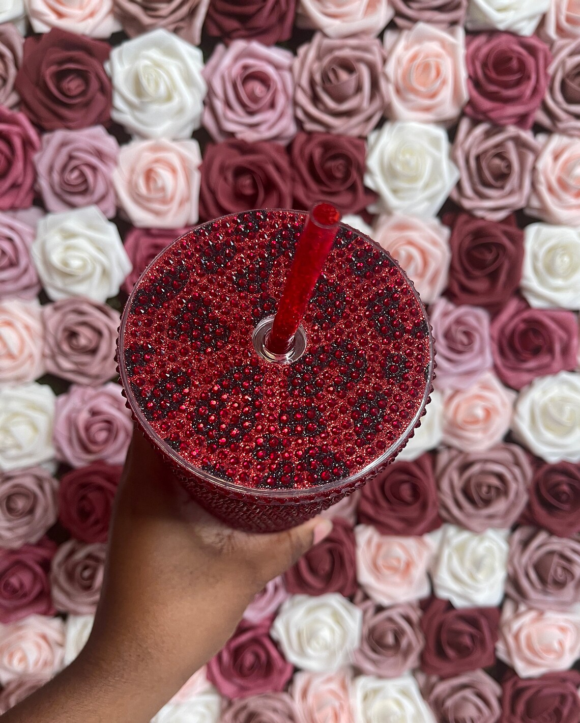 She Devil Red and Black Glitter HTV With Dark Siam Rhinestones - Etsy