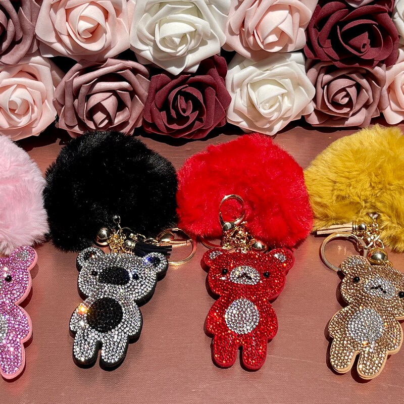 Bear Keychain - Etsy