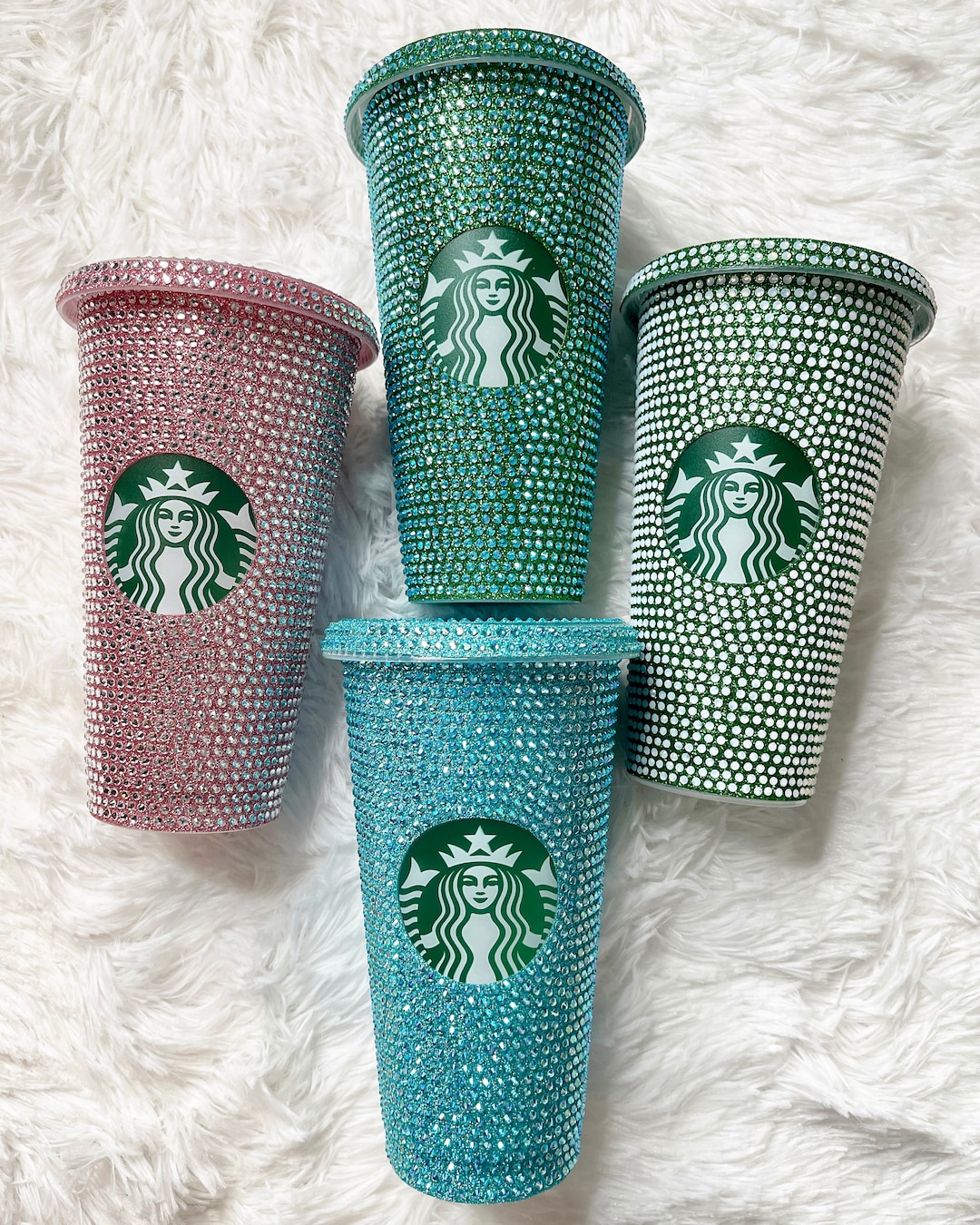 Starbucks Rhinestone Bling Bedazzled Glitter Tumbler Create Your Own|24 ...