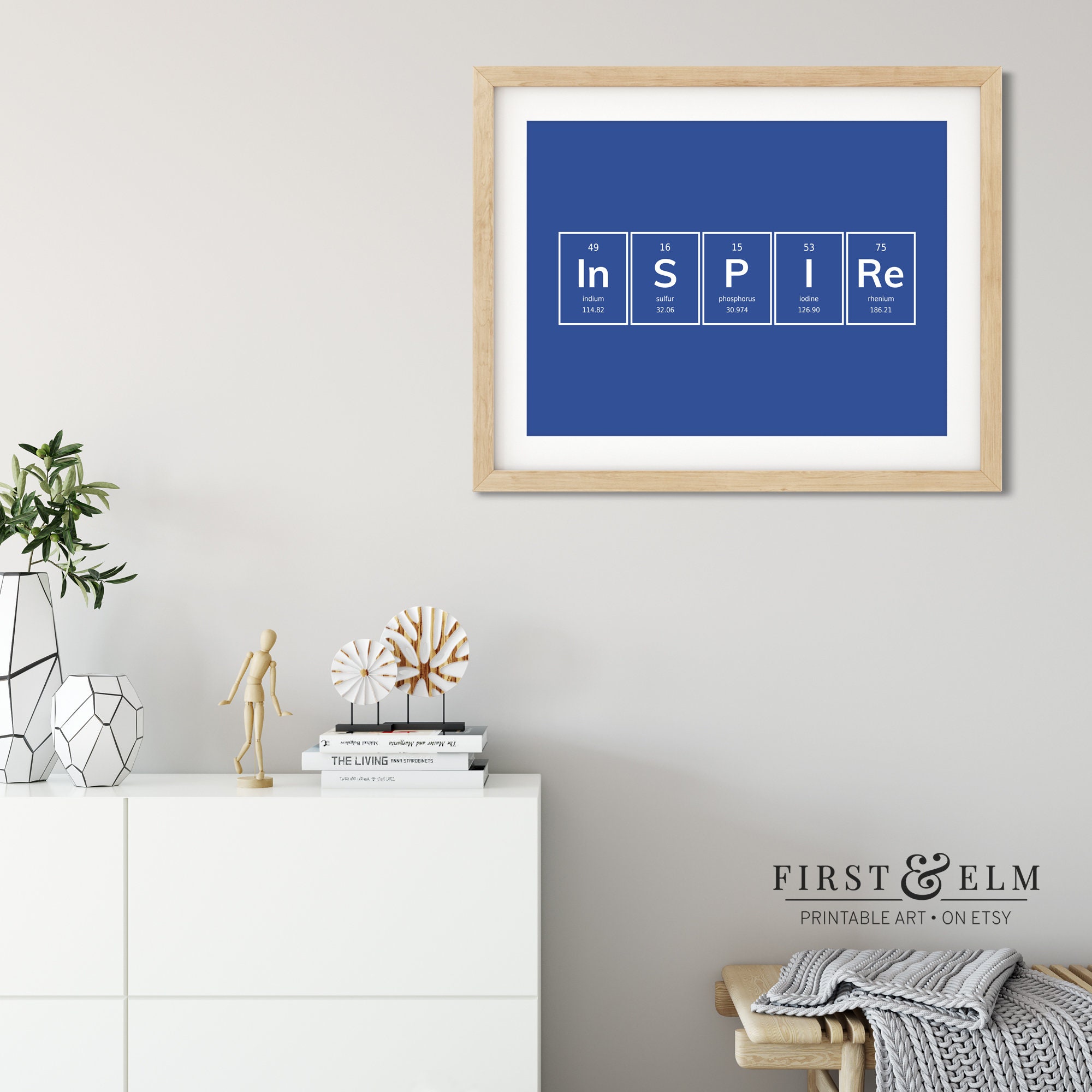Inspire Poster Periodic Table of Elements Teacher Gifts - Etsy