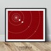 Planet Orbits Poster, Solar System Print, Space Themed Room, Printable ...
