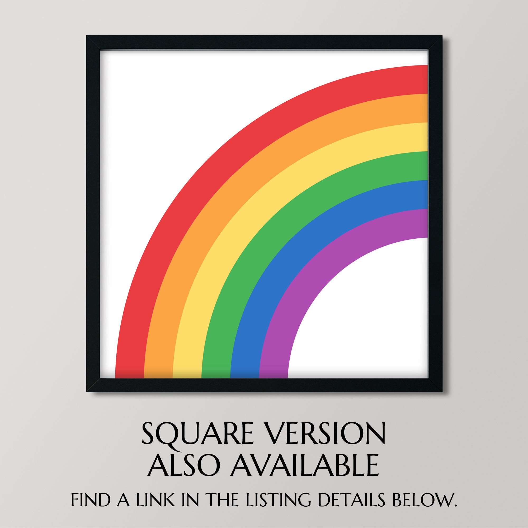 Rainbow Set of 3 Prints LGBT Pride Colors Living Room Décor - Etsy