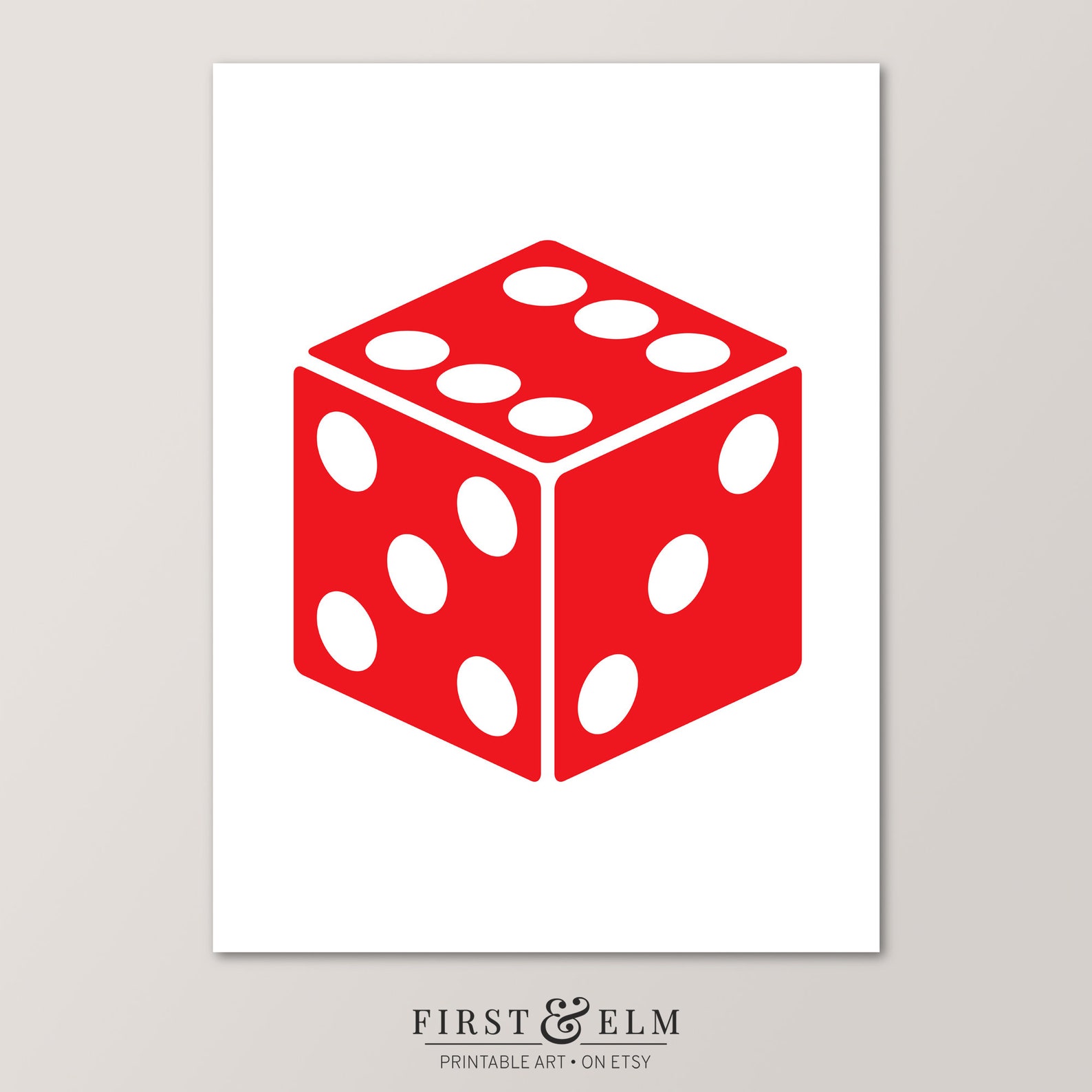 Dice Posters Set of 3 Prints Game Room Wall Art Board Game - Etsy