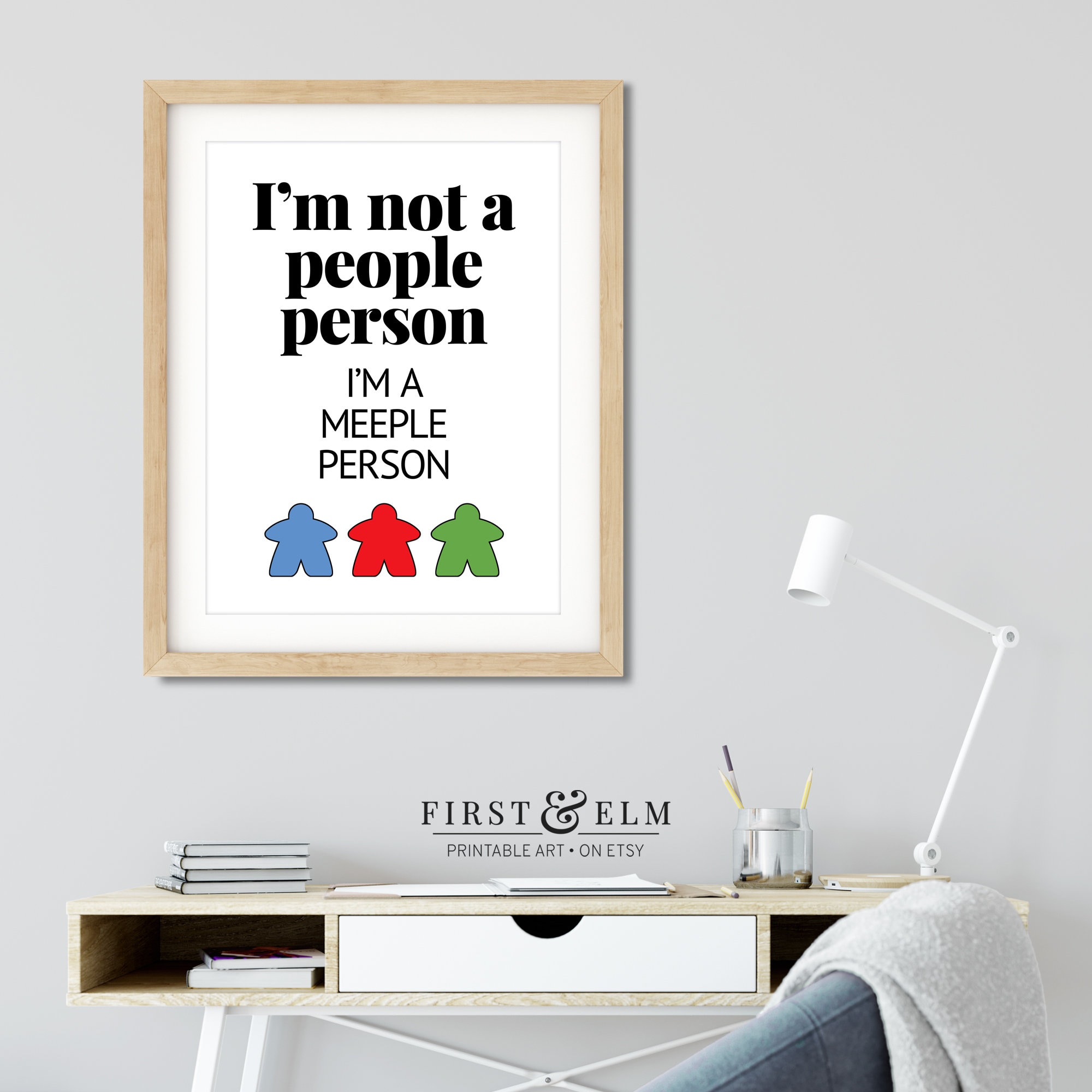 Im Not a People Person Im a Meeple Person Game Room Décor - Etsy Hong Kong
