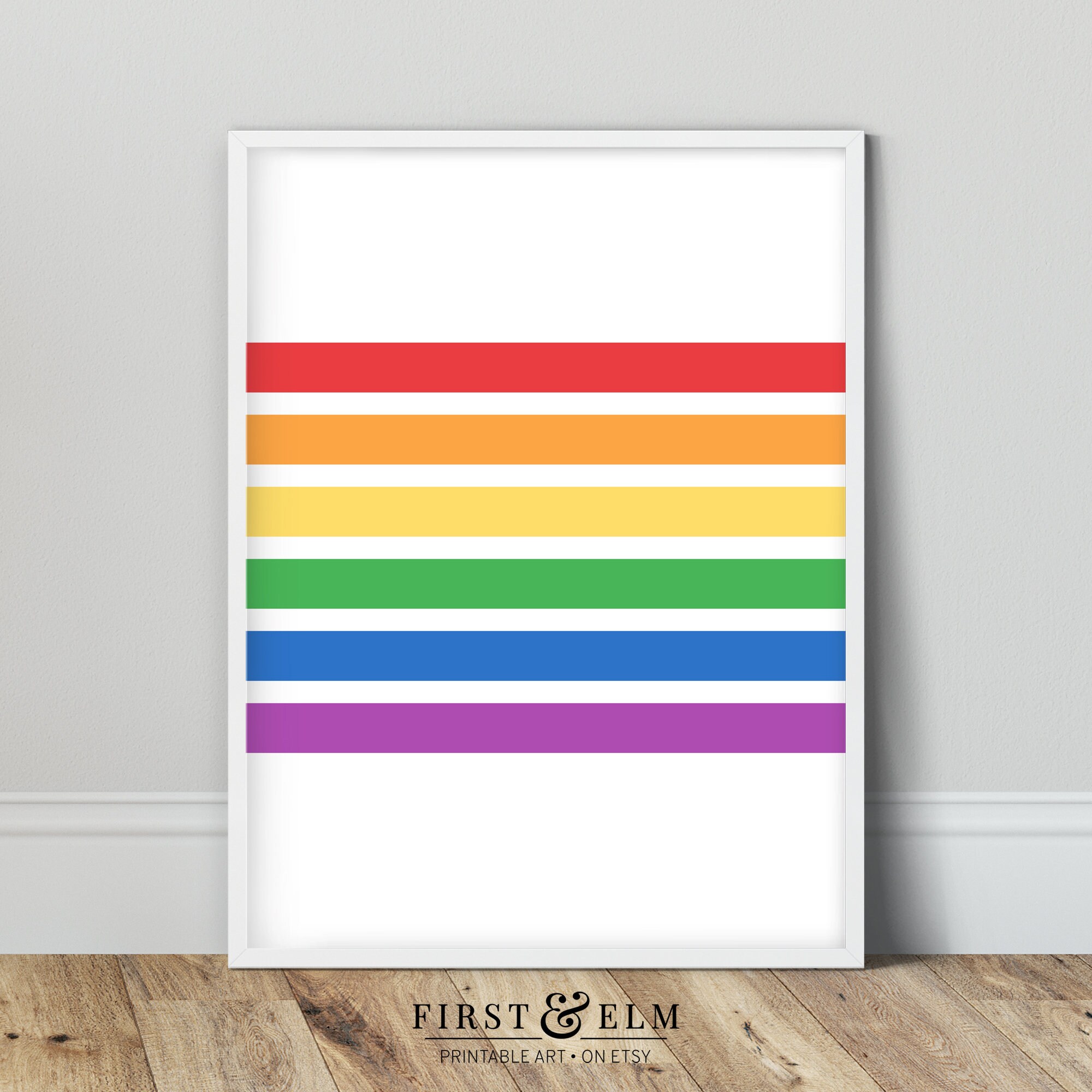 LGBT Pride Flags Set of 6 Prints Contemporary Design - Etsy