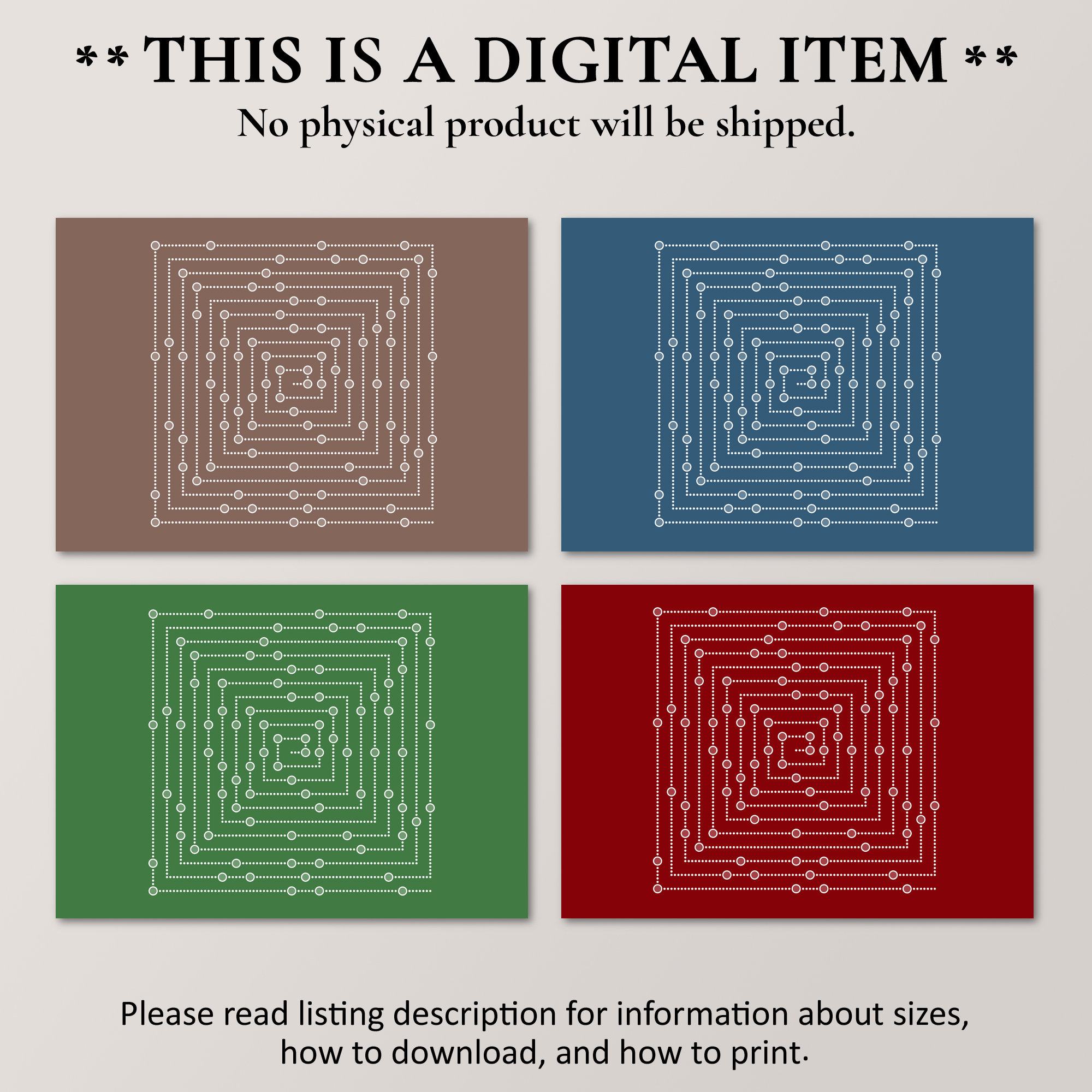 Prime Spiral Poster, Ulam’s Spiral, Prime Numbers Abstract Art, Gifts ...
