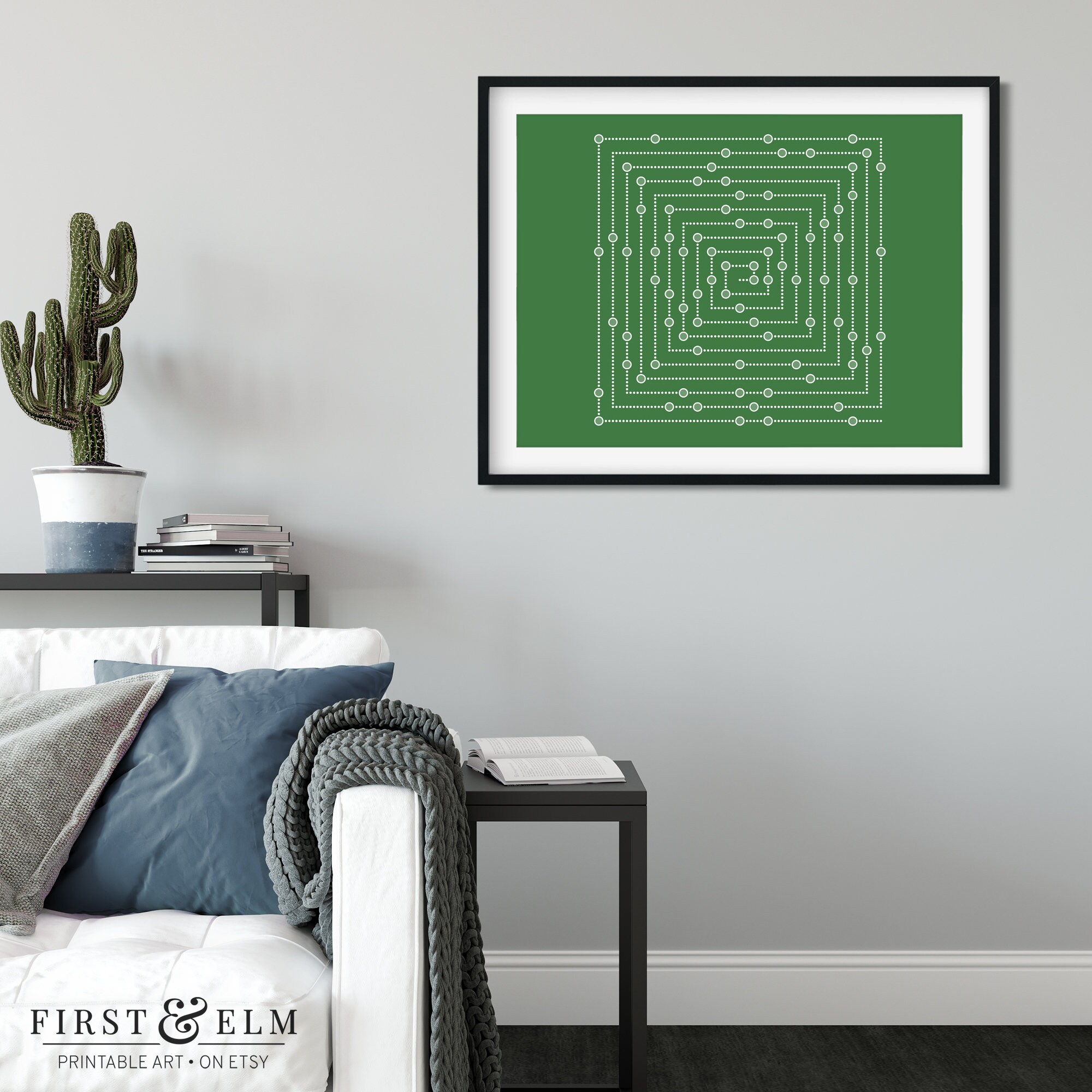 Prime Spiral Poster, Ulam’s Spiral, Prime Numbers Abstract Art, Gifts ...