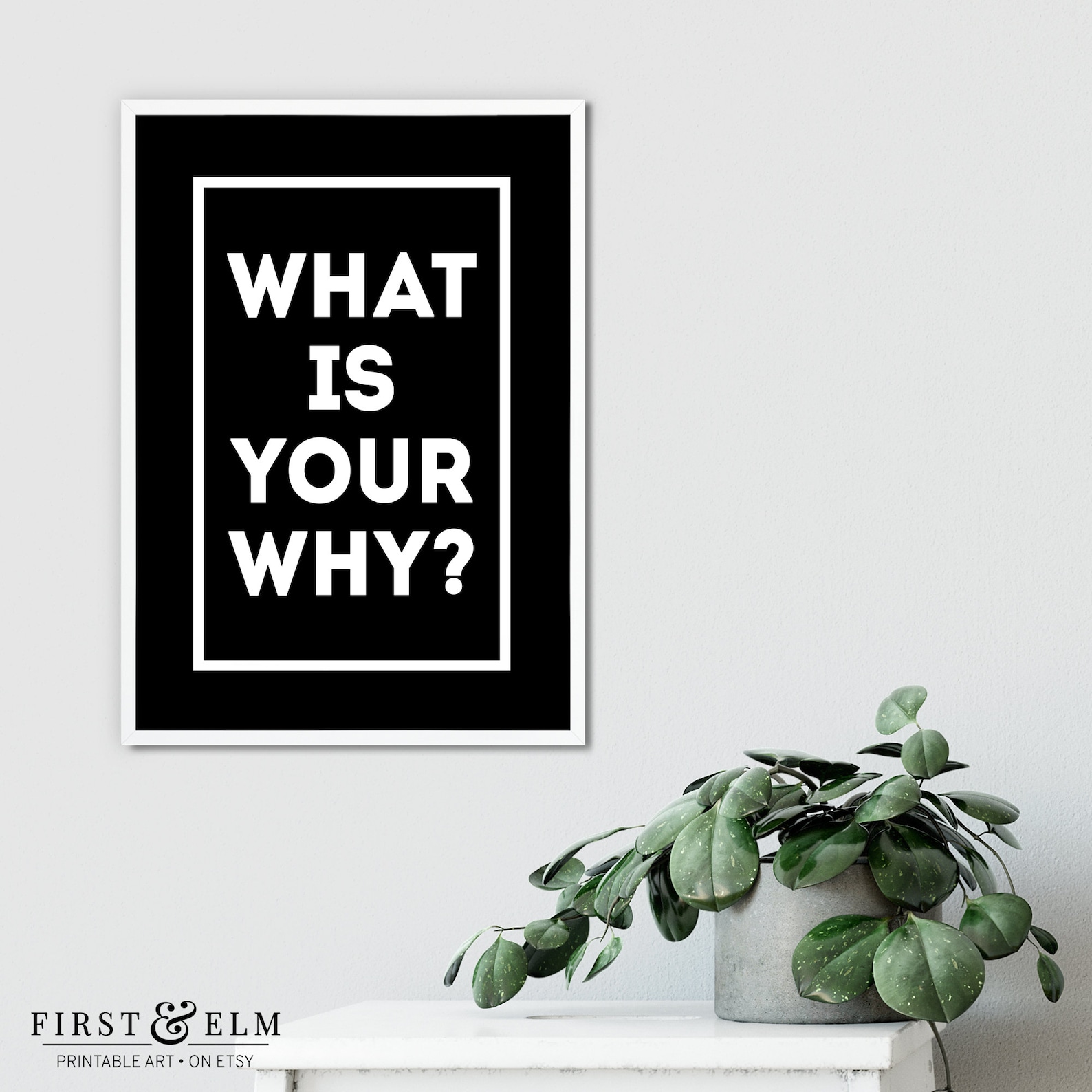 What is Your Why Goal Inspiration Poster Motivational Quote - Etsy