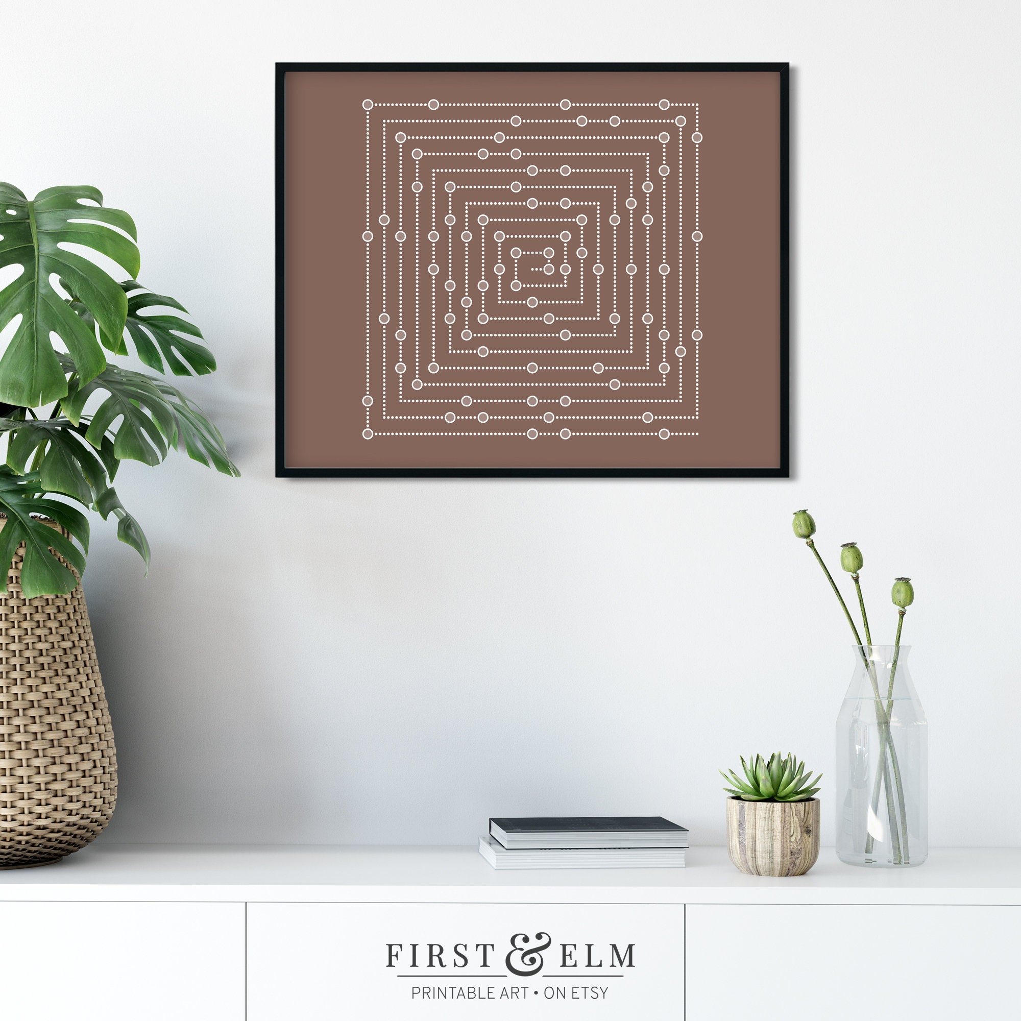 Prime Spiral Poster, Ulam’s Spiral, Prime Numbers Abstract Art, Gifts ...