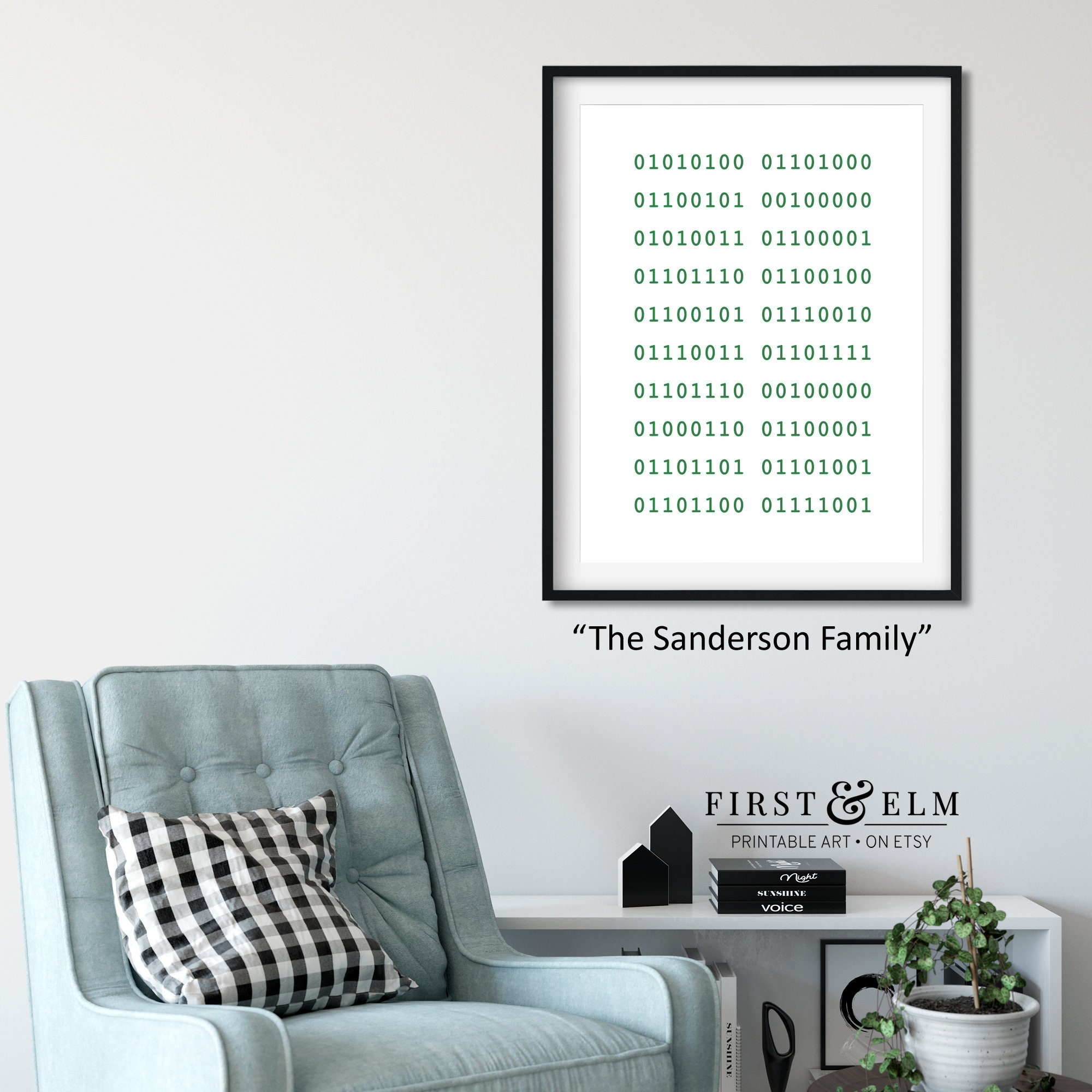 Custom Quote or Text Binary Code Poster Computer Geek Gifts - Etsy
