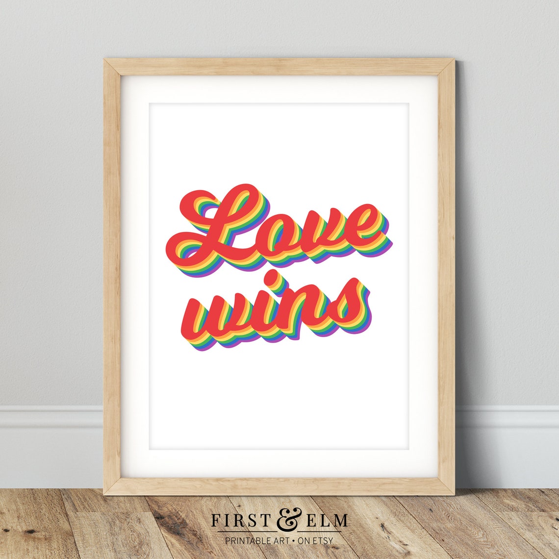 LGBT Pride Wall Art Set of 6 Prints Unique Gallery Wall - Etsy