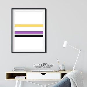 Nonbinary Pride Flag, LGBTQIA Awareness, Non Binary Colors, Enby Gifts ...