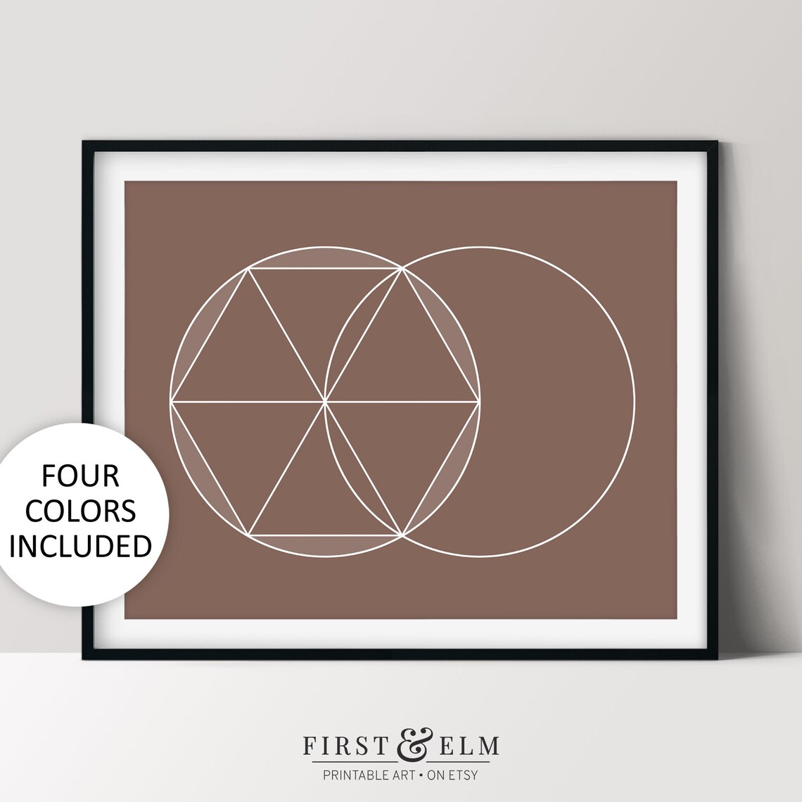 Euclidean Geometry Poster, Minimalist Design, Mathematics Print ...
