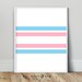 Trans Pride Flag Modern LGBT Design Transgender Wall Art - Etsy