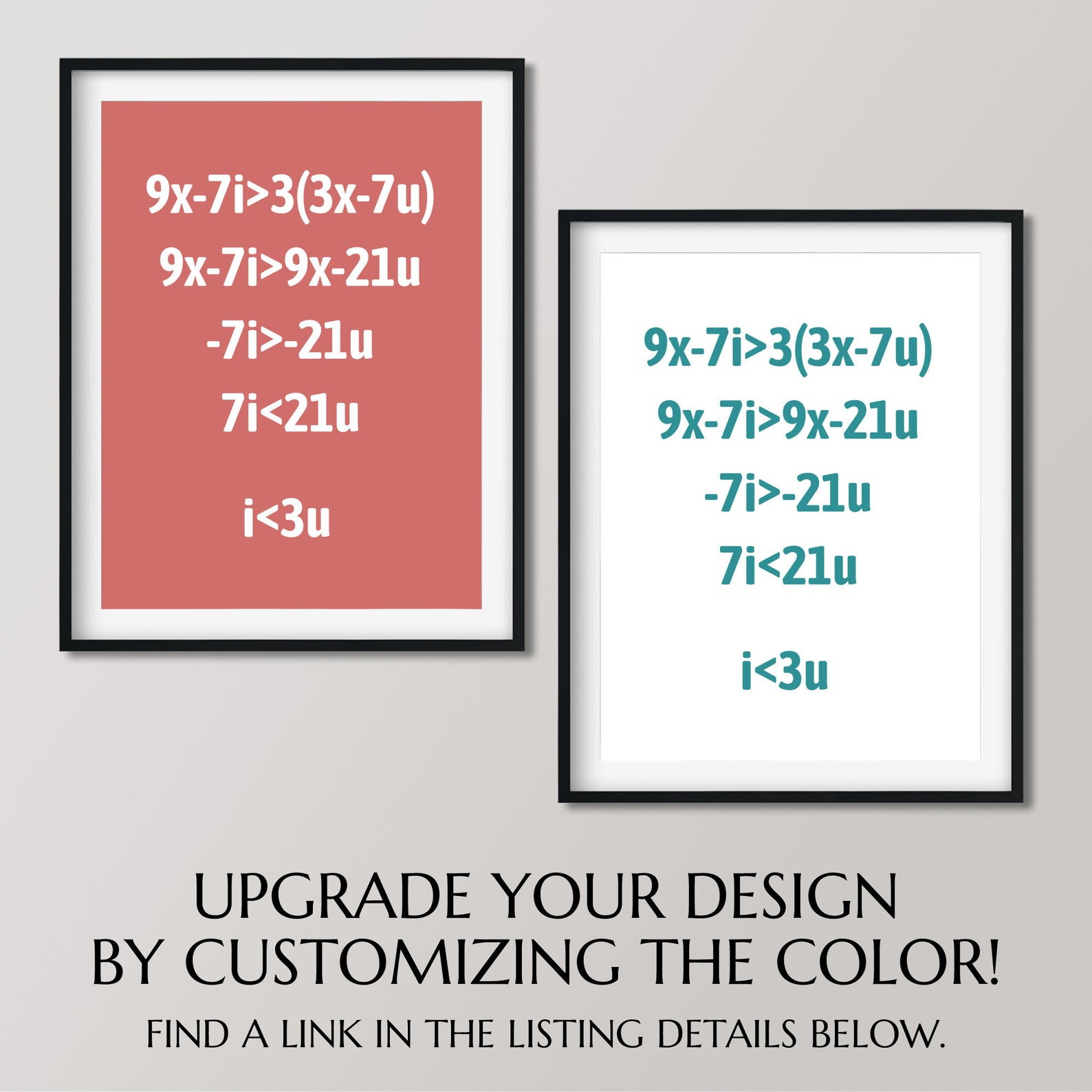 I Love You Math Equation Unique Nerd Gifts Nerd Themed - Etsy