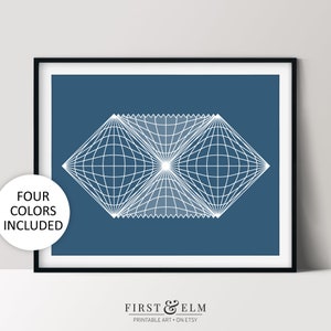 Penrose Diagram Poster, Spacetime Illustration, Nerdy Home Decor ...