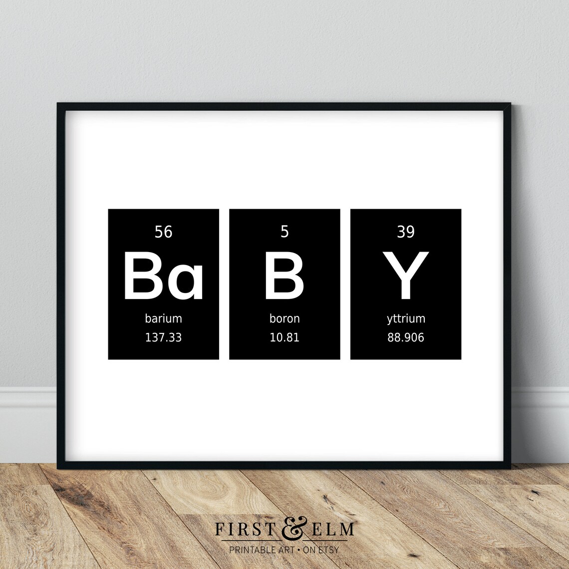 Unique Baby Poster Periodic Table of Elements Nerdy Nursery - Etsy