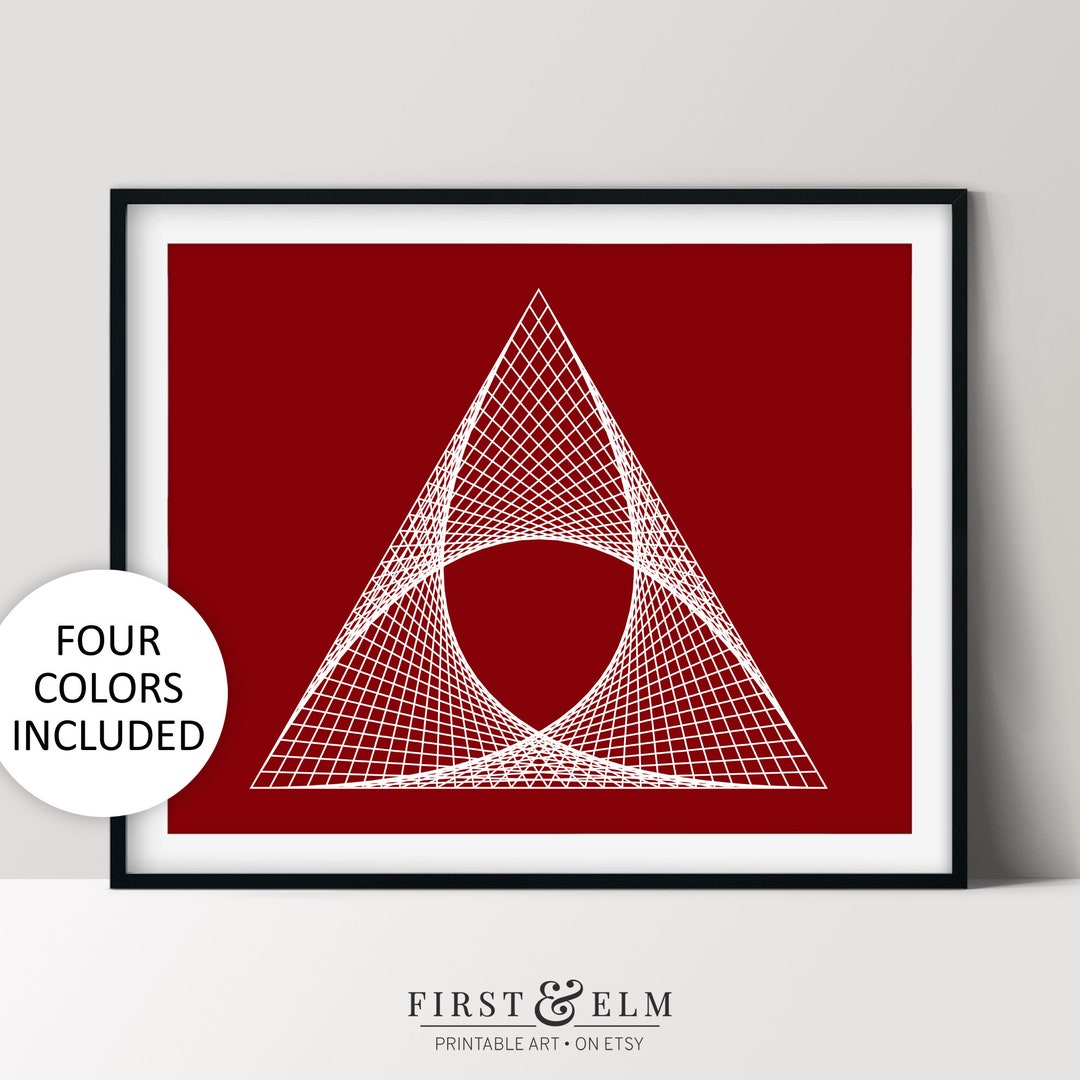 Parabolic Curve Art, Geometric Design, Math Illustration, Printable ...