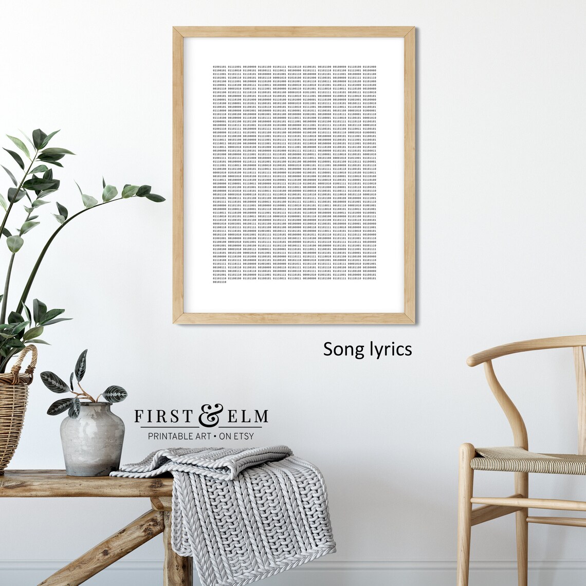 Custom Quote or Text, Binary Code Poster, Computer Geek Gifts ...