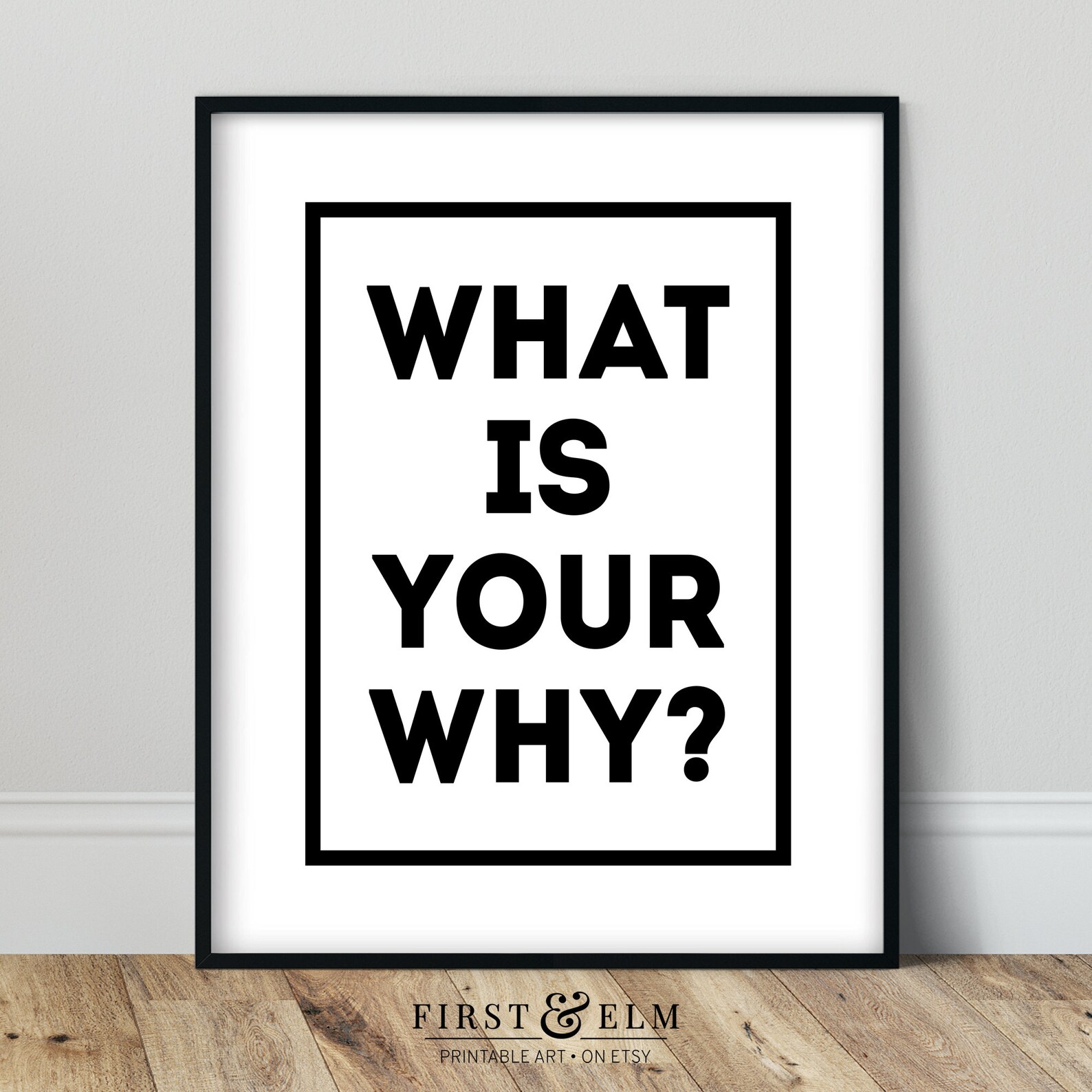 What is Your Why Goal Inspiration Poster Motivational Quote - Etsy