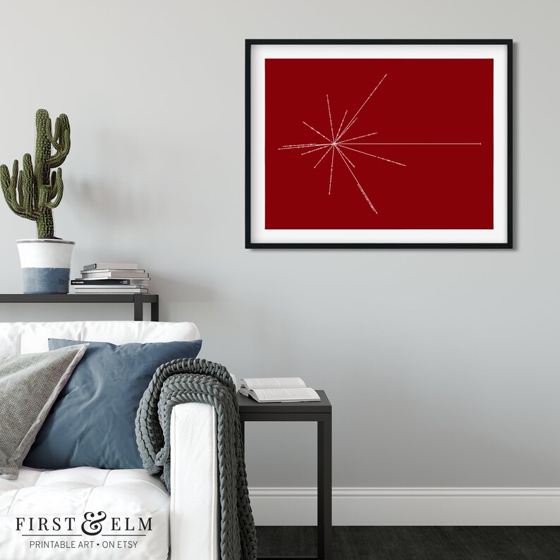 Pulsar Map Print Astronomy Wall Art Science Teacher Gift - Etsy