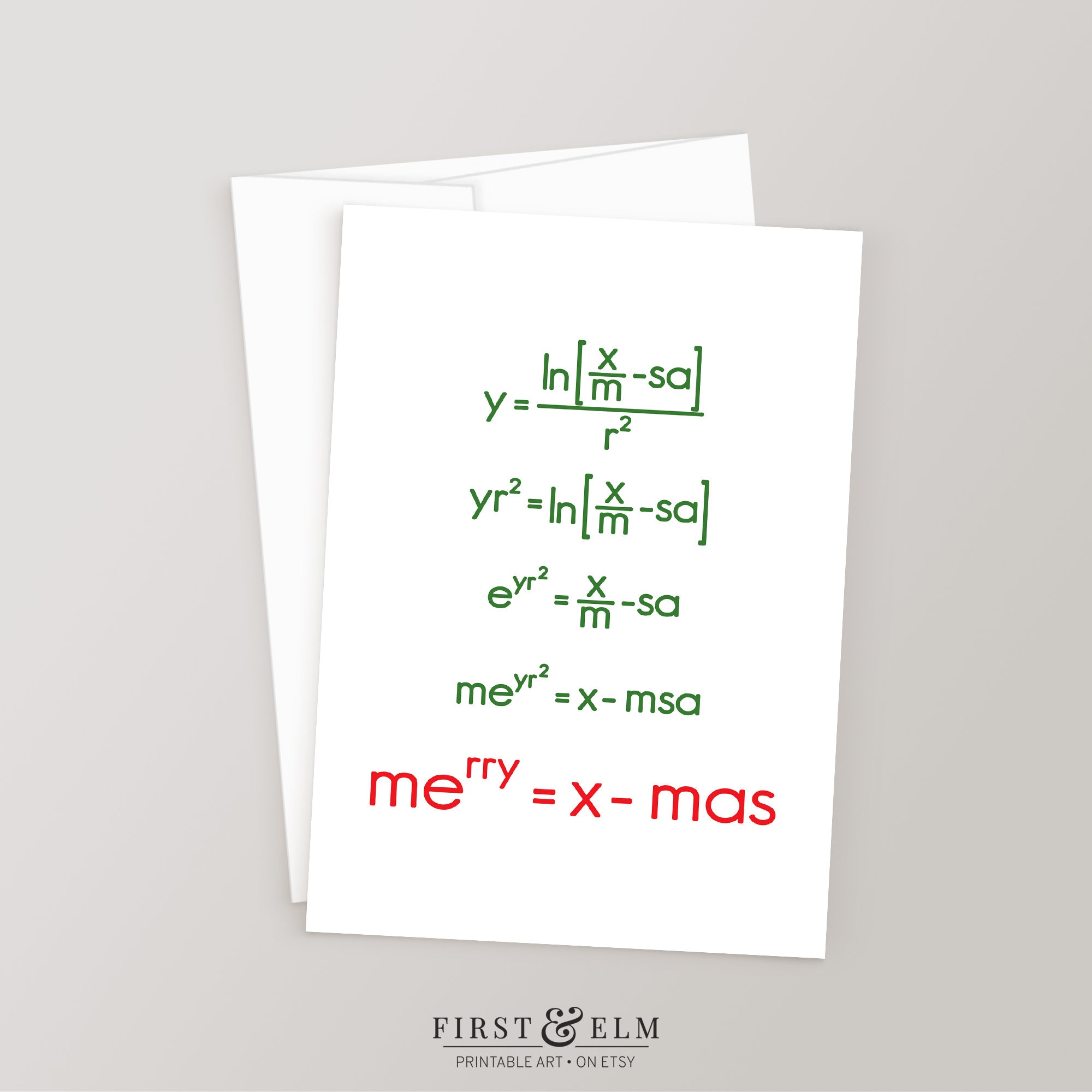 Christmas Cards For Math Teachers