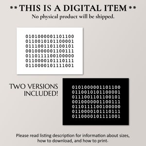 Please Go Away, Funny Binary Code Poster, IT Office Wall Art, Computer ...
