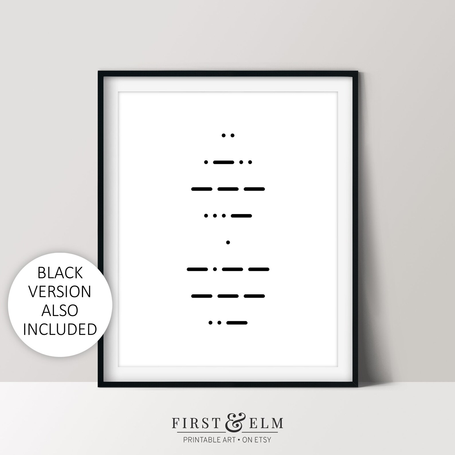 Morse Code I Love You Poster Unique Gift Ideas Modern - Etsy
