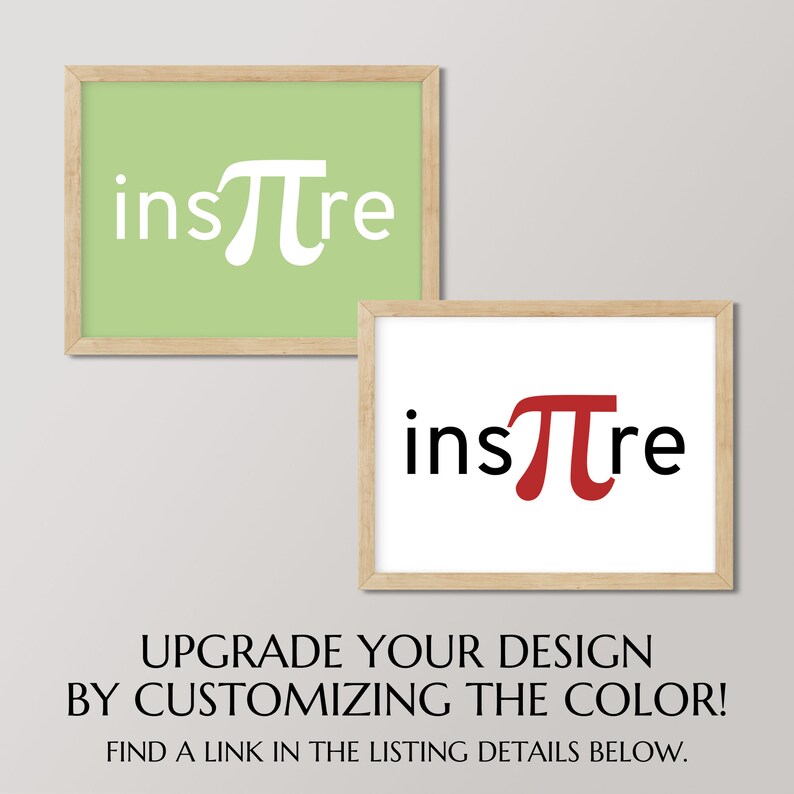 Inspire Pi Poster Math Teacher Gifts Instant Download Math - Etsy