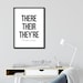 There Their Theyre Funny Classroom Art Grammar Geek Print - Etsy