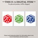Dice Posters, Set of 3 Prints, Game Room Wall Art, Board Game Geek ...
