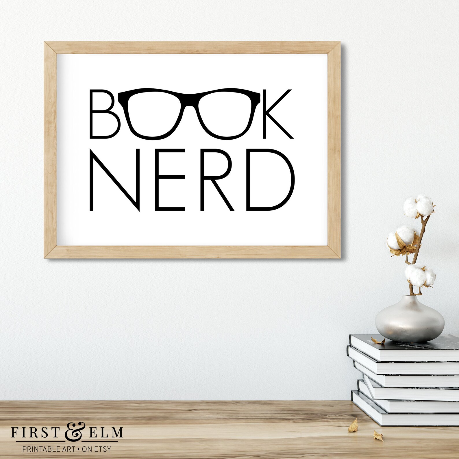 Book Nerd Poster Home Library Décor Gifts for Readers Book - Etsy