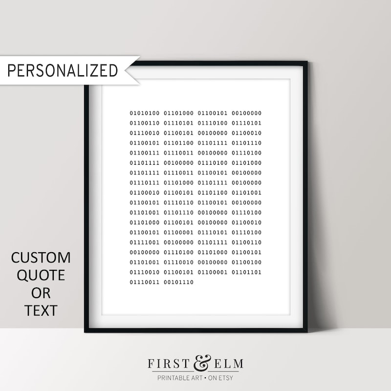 Binary Code - Etsy