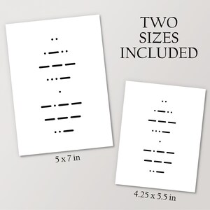 Morse Code “I Love You” Printable Greeting Card, Unique Gifts for Geeks ...