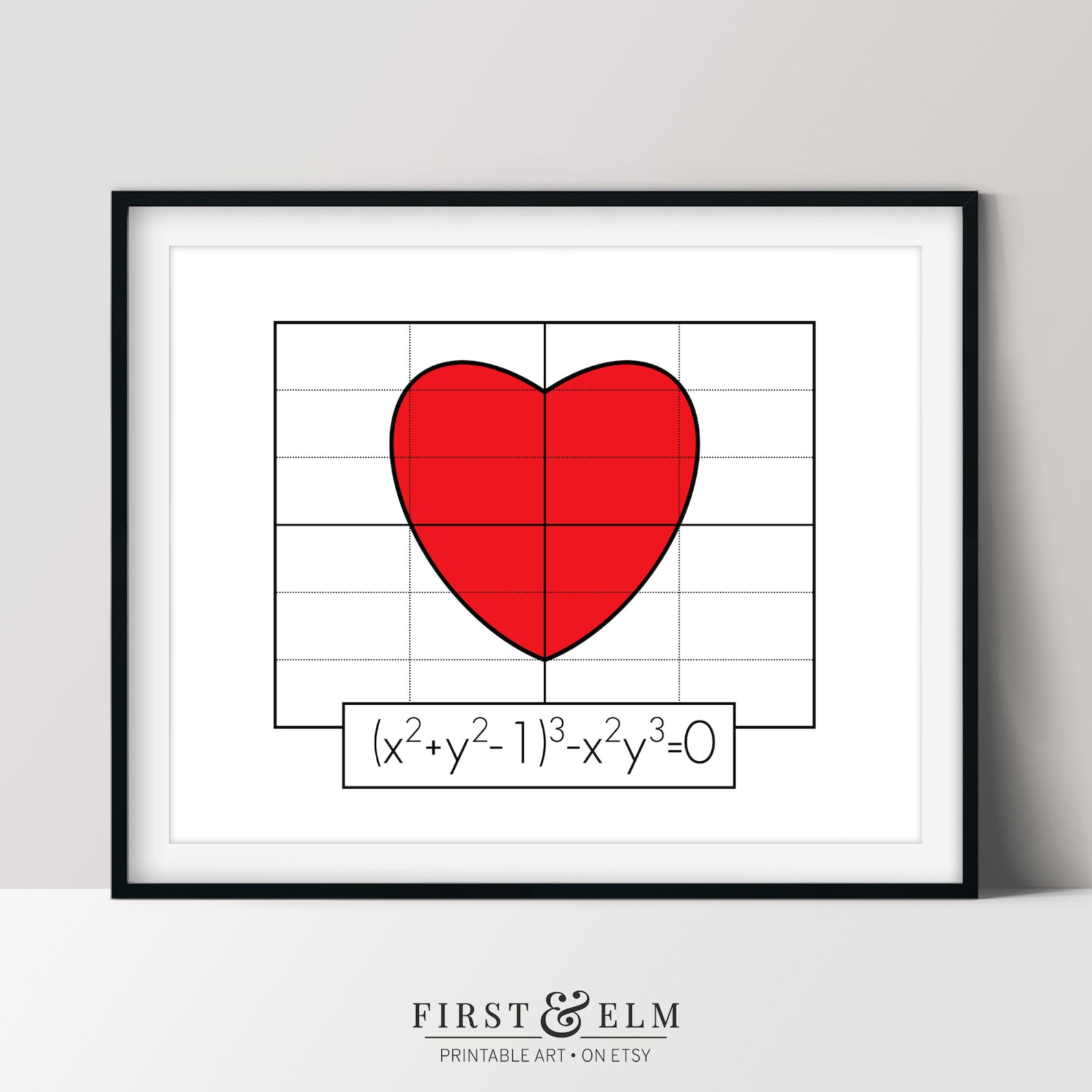 Heart Graph Equation, Math Lover Poster, Nerd Love Gifts, Instant ...