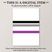 Asexual Pride Print Modern Pride Flag Minimalist Stripes - Etsy