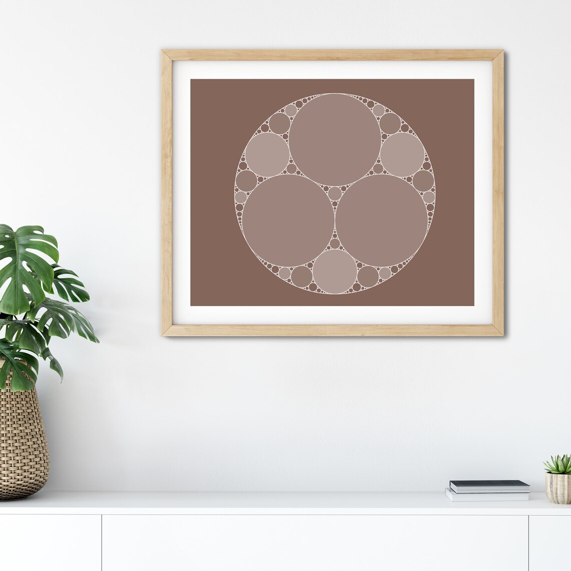 Apollonian Gasket Fractal Art Design Math Nerd Poster | Etsy