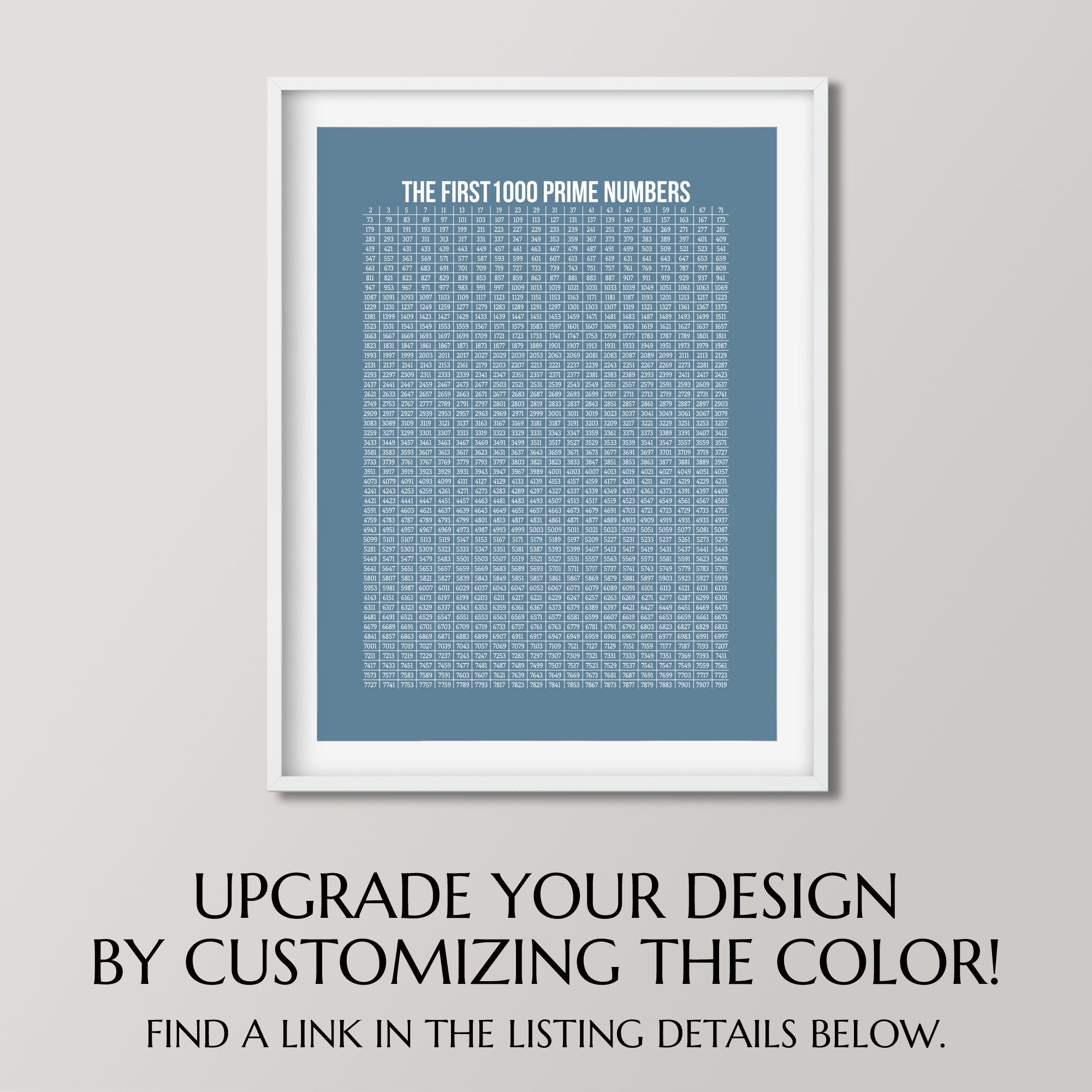 First 1000 Prime Numbers