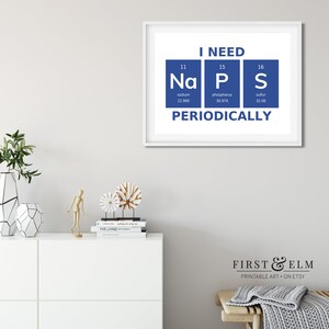 I Need Naps Periodically, Funny Science Art, Nerdy Baby Nursery ...