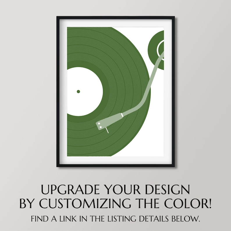 Record Player Poster, Turntable Print, Band Studio Décor, Music Wall ...
