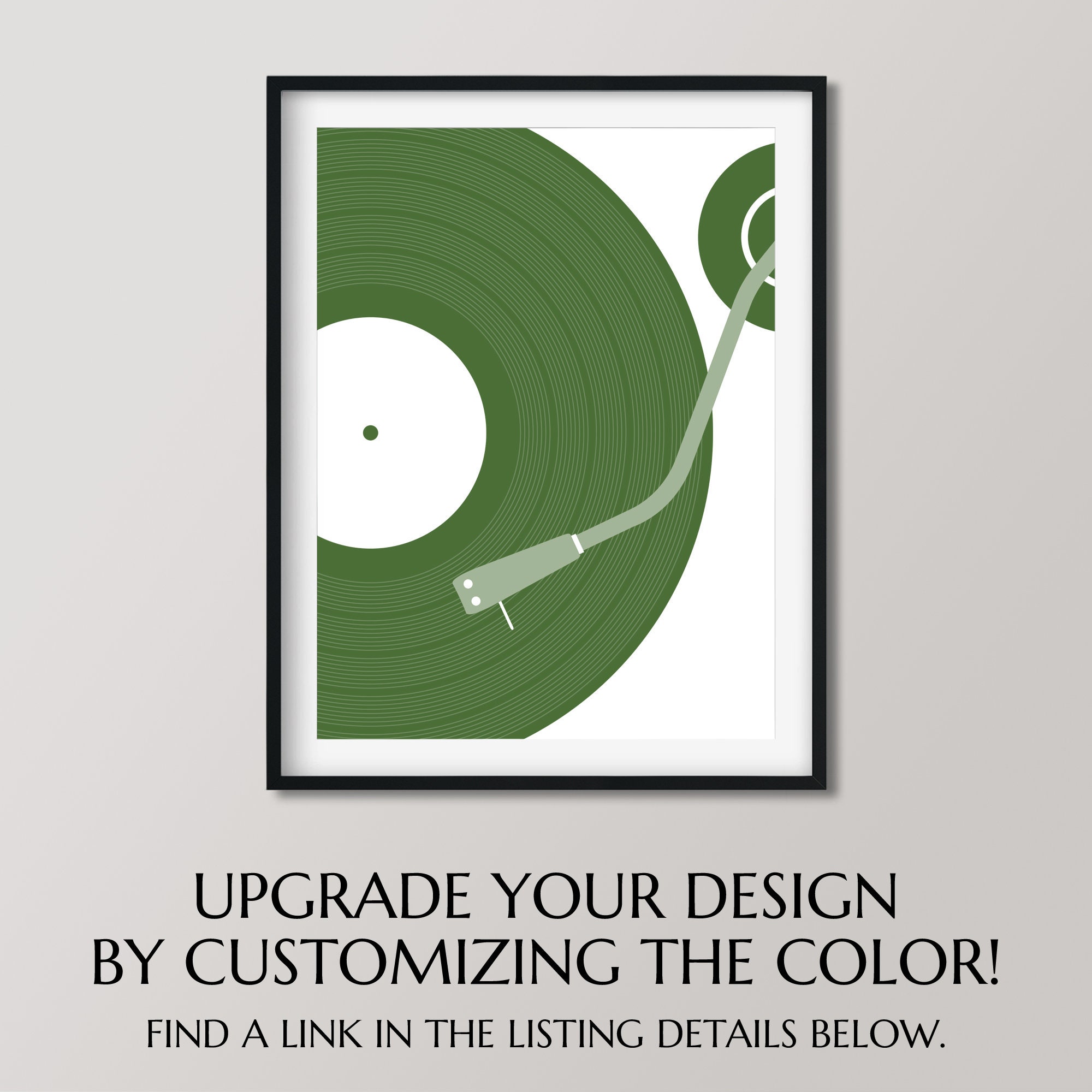 Record Player Poster, Turntable Print, Band Studio Décor, Music Wall ...