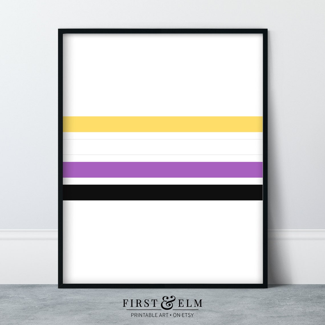 Nonbinary Pride Flag LGBTQIA Awareness Non Binary Colors - Etsy