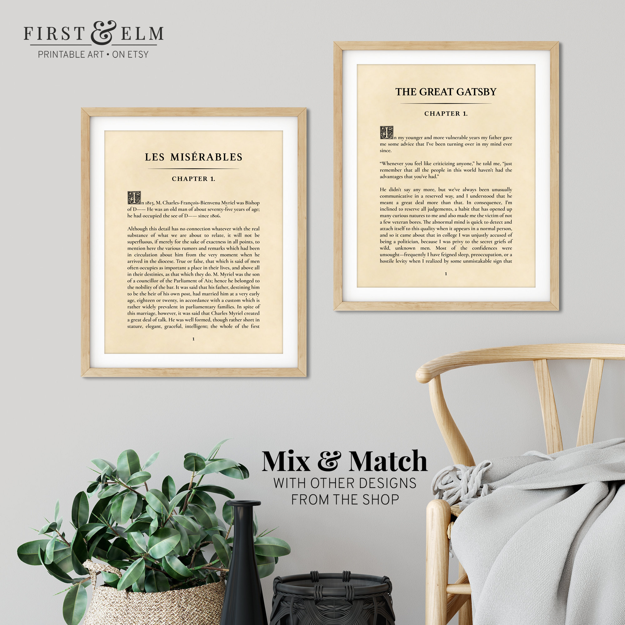 The Great Gatsby Print First Page of Book English Teacher | Etsy